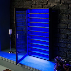 Shot Glass Display Lighted, Shot Glass Display Case With Door, Shot ...