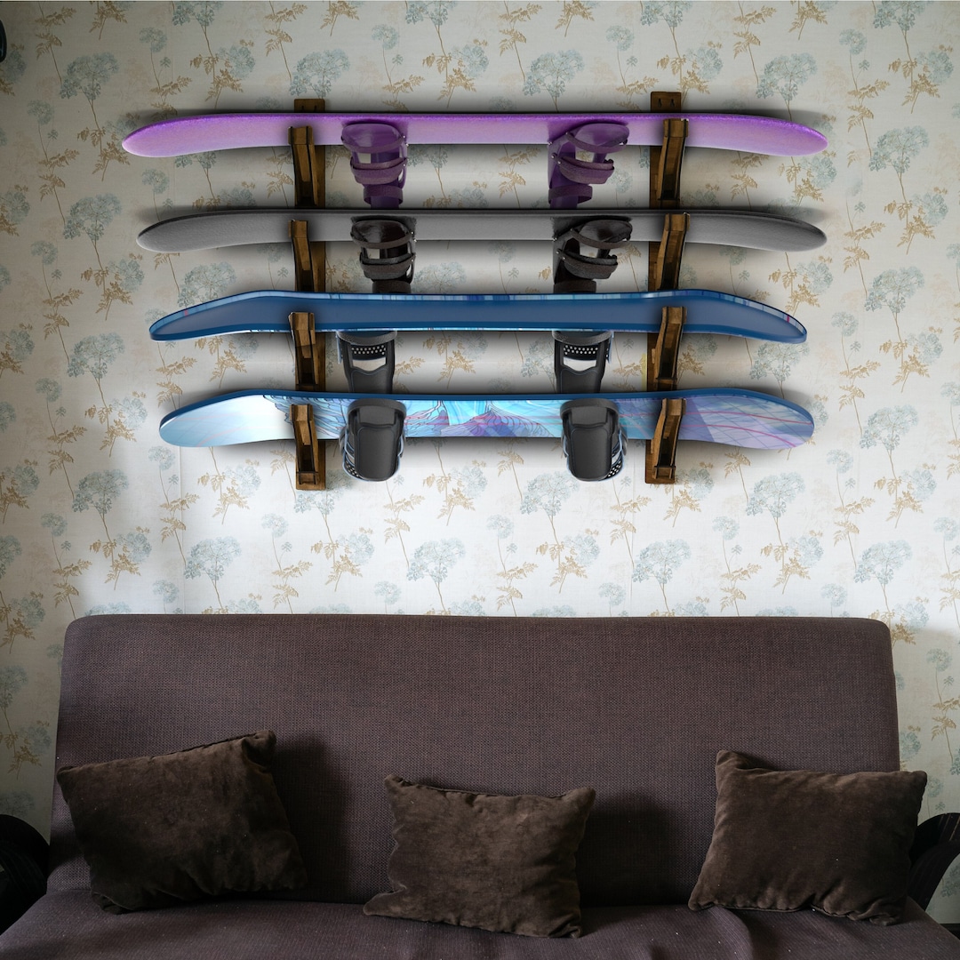 Snowboard Wall Racksnowboard Wall Mountsnowboard Wall - Etsy