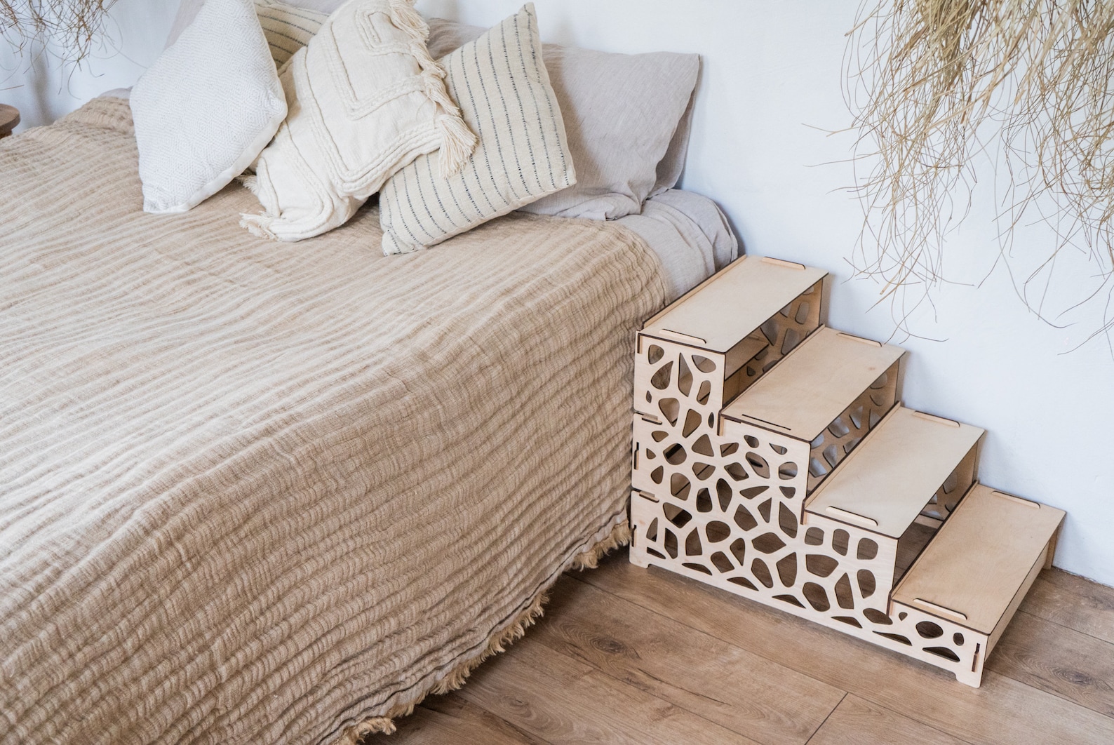 Dog Steps for High Bed Dog Stairs for Tall Bed Wood Dog - Etsy