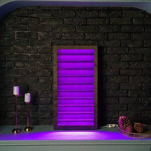 Wood Shelf With Light, Display Shelf With Glass Doors, Wall Shelf Led ...