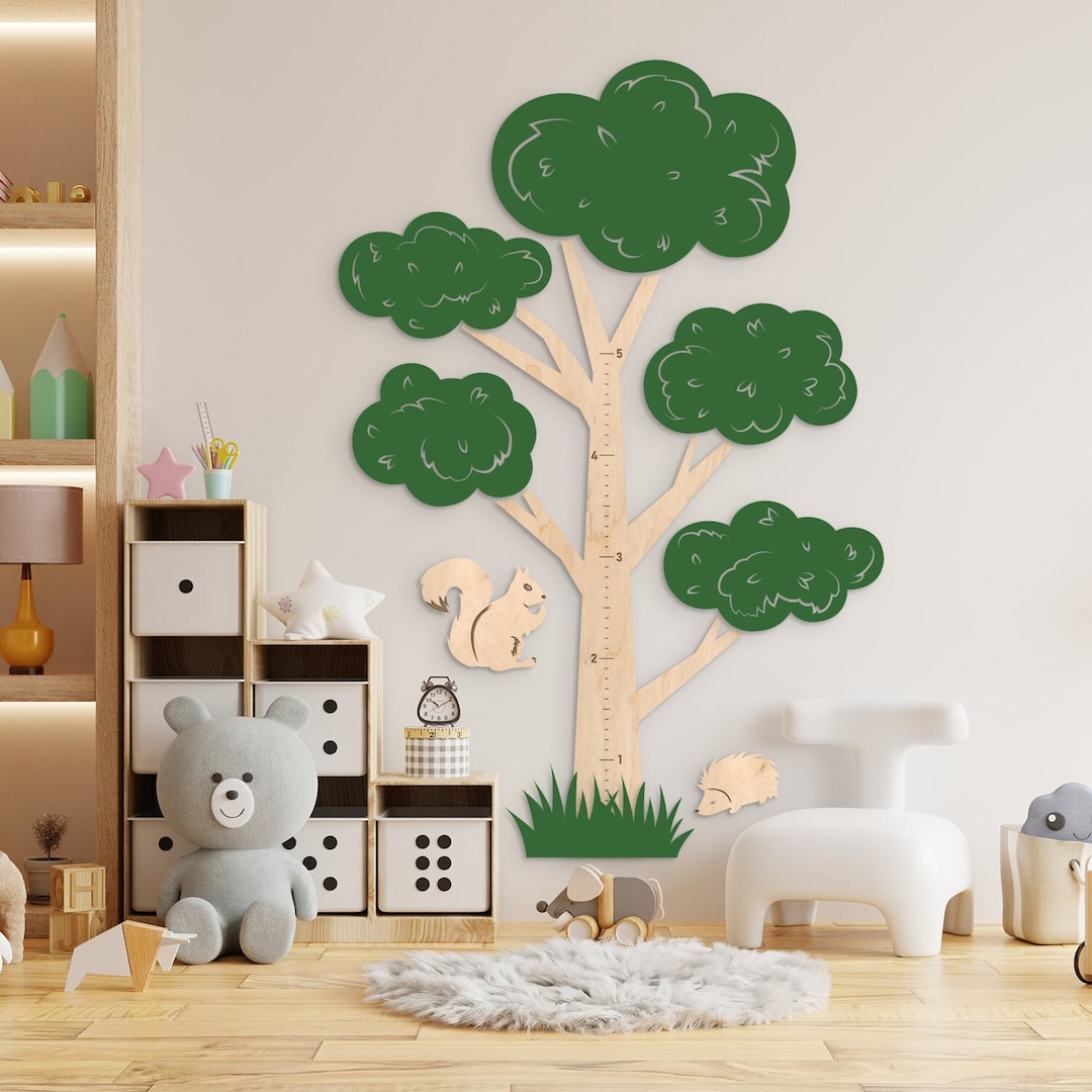 Tree Growth Chart Growth Chart for Kids Room Growth Chart - Etsy