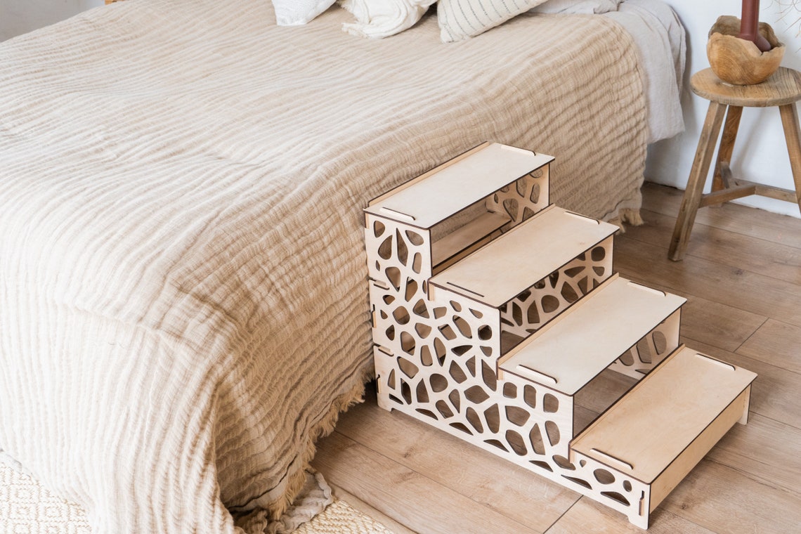 Dog Steps for High Bed Dog Stairs for Tall Bed Wood Dog - Etsy