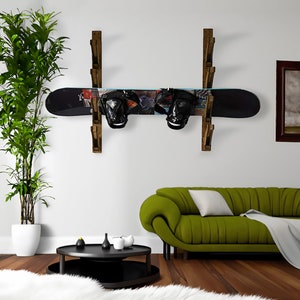Snowboard Wall Rack, Snowboard Wall Mount, Snowboard Holder, Snowboard ...