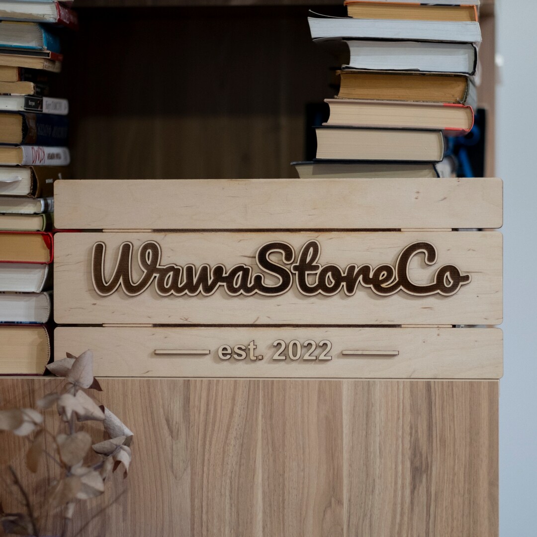 Personalized Wooden Name Sign, 3D Custom Wood Sign, Custom Wood Office ...