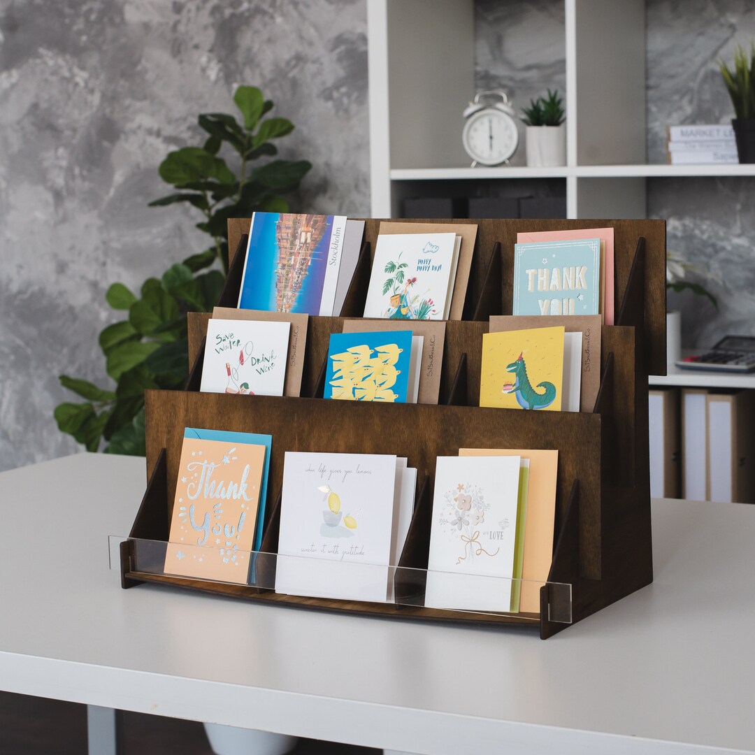 Greeting Cards Display, Greeting Card Holder for Retail, Postcard ...