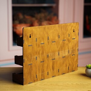 Wooden Tea Bag Organizer, Tea Organizer Shelf, Wood Tea Holder, Tea Bag ...