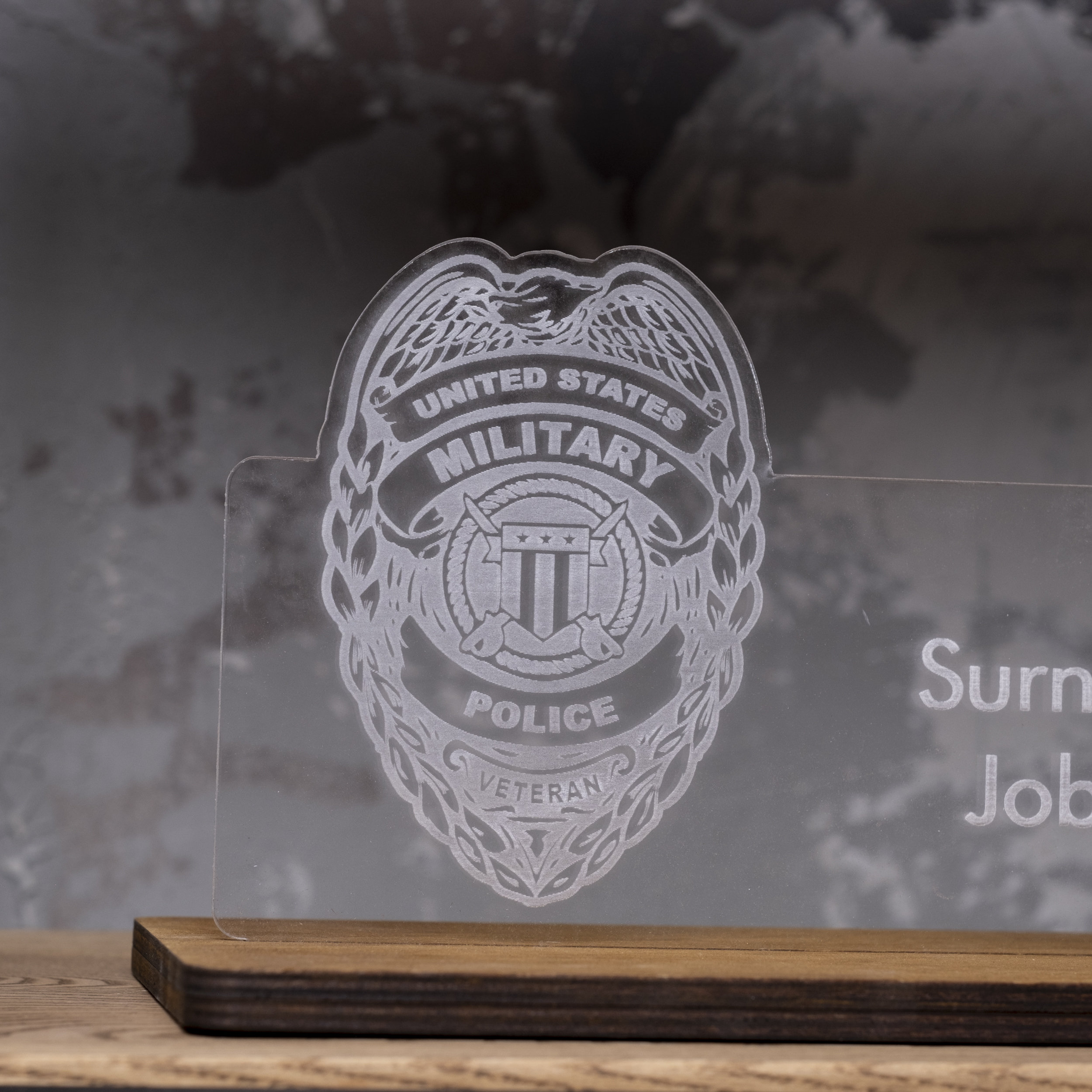 Police Officer Desk Name Plate, Personalized Desk Name Plate With ...