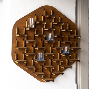 Shot Glass Display Case, Shot Glass Wall Display, Shot Glass Rack ...
