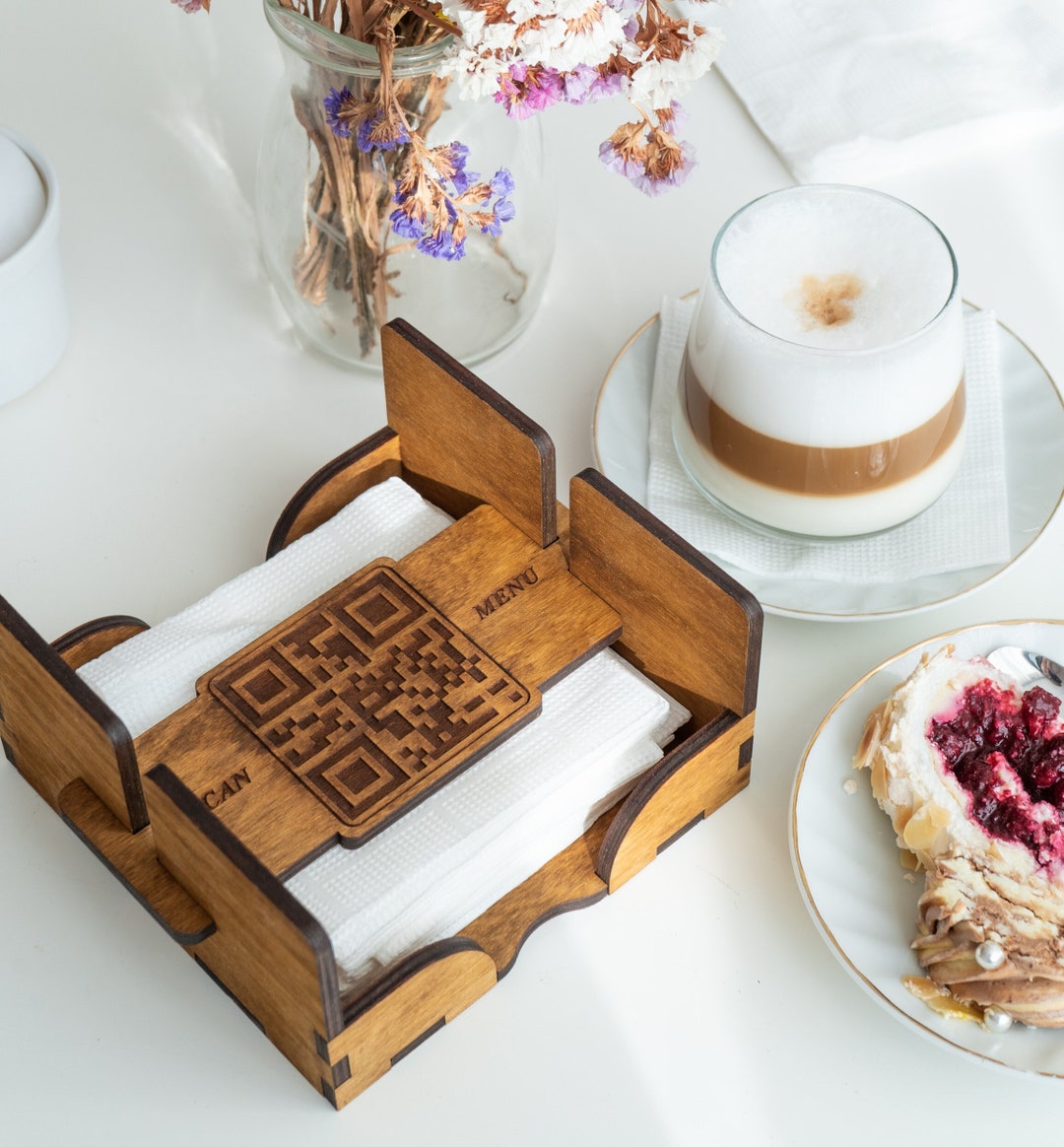 Restaurant Napkin Holder, Wood Napkin Holder for Table, Personalized ...