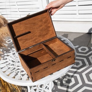 Personalized Sewing Kit, Custom Sewing Kit, Wooden Sewing Box, Sewing ...