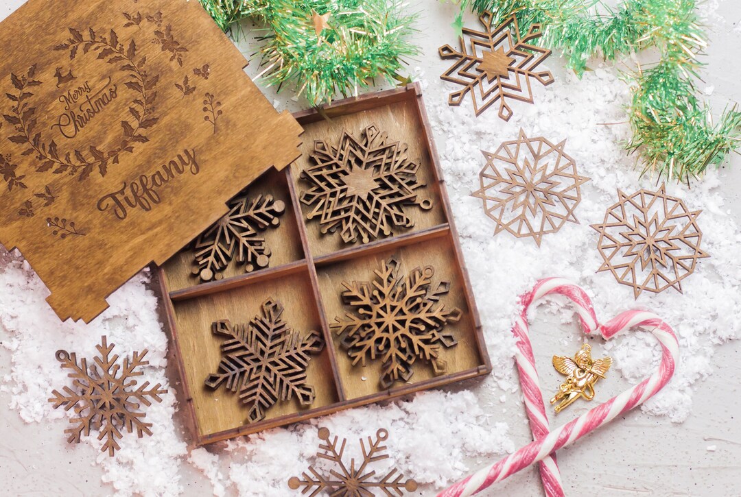Snowflake Gift Set, Snowflake Ornament Sets, Christmas Decorations ...