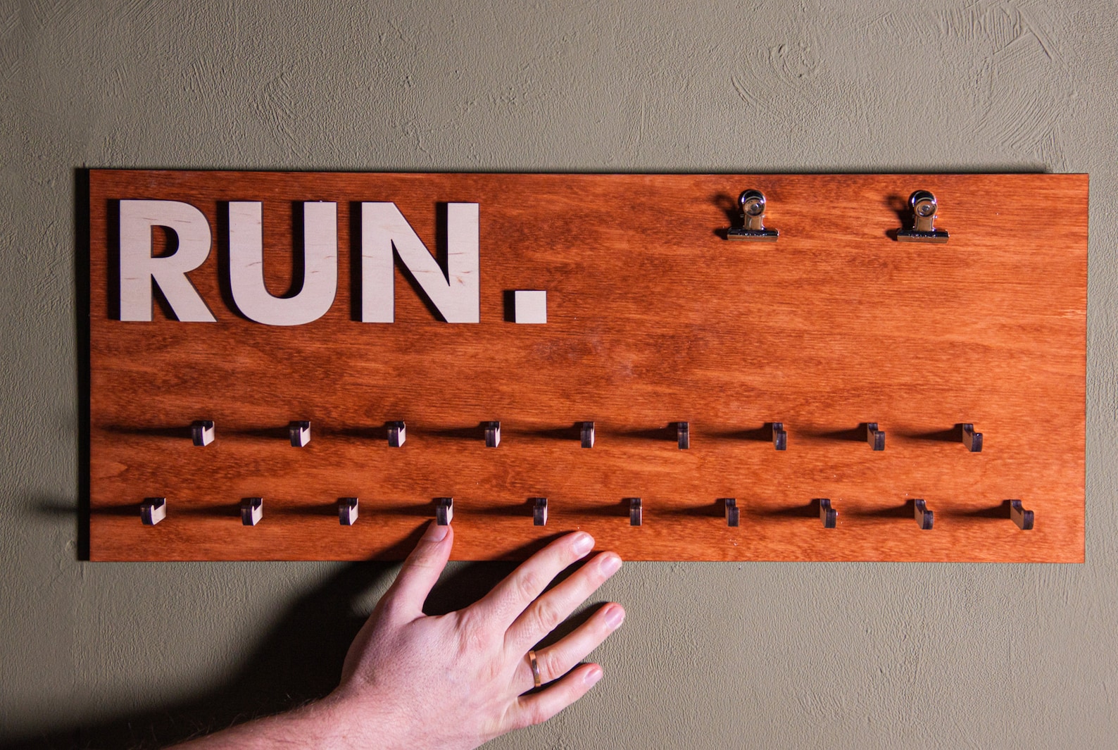Medal Display Wall, Sports Medal Holder, Wood Medal Hanger, Medal ...