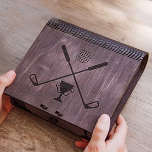 Golf Ball Box,wooden Golf Box,golf Ball Holder,golf Ball Storage,wood ...