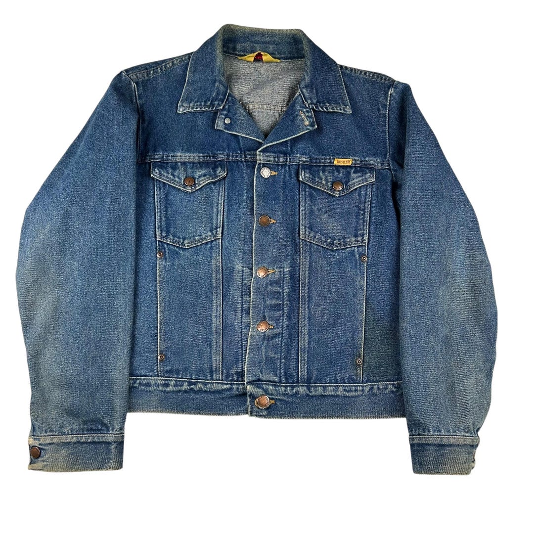 Vintage 1980s Rustler Denim Jacket Size Medium - Etsy