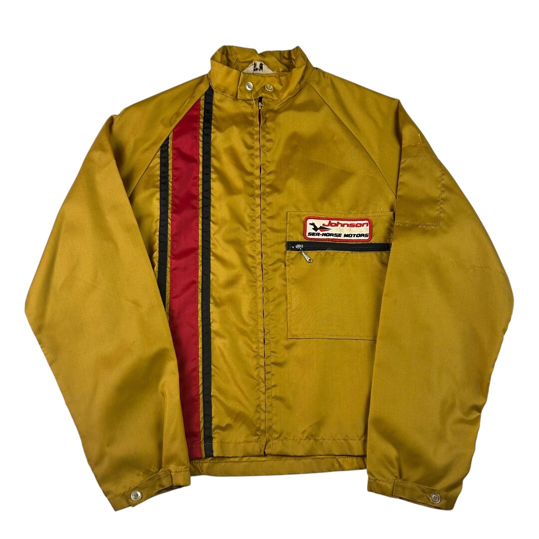 Vintage 1960s Johnson Boat Motors Marina Windbreaker Swingster Jacket ...