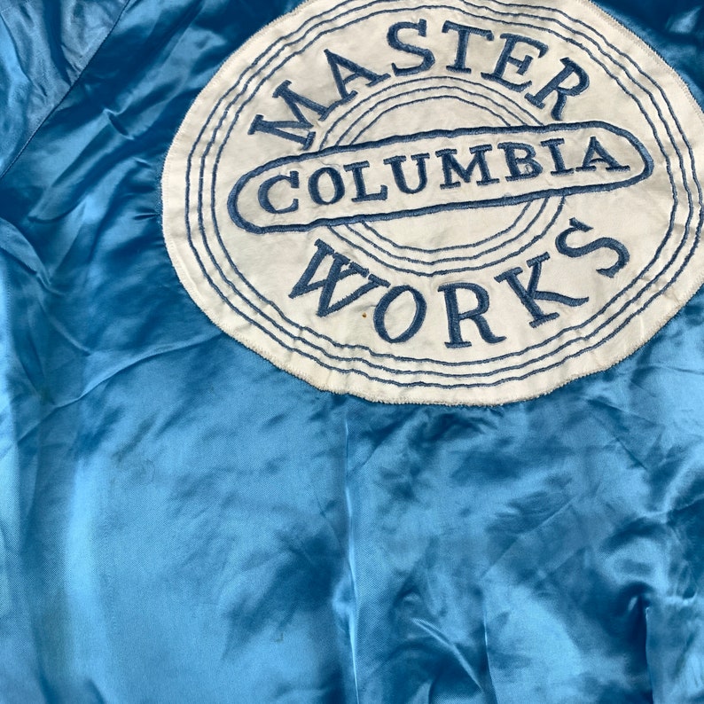 1970s Columbia Records Master Works Satin Jacket Size Medium - Etsy