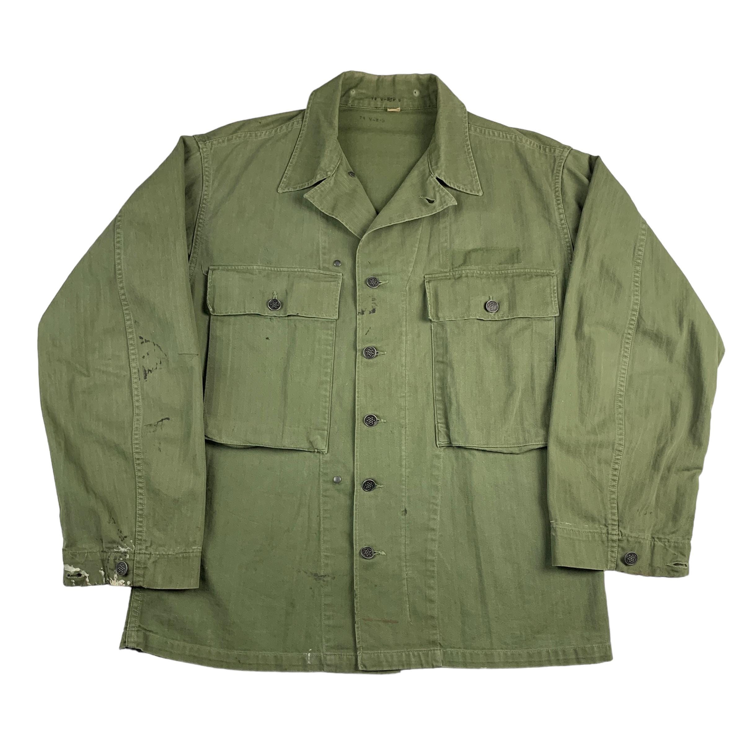 Vintage 1940s M43 US Army/military HBT Fatigue Button up Vintage 1940s M43 US Army/military HBT Fatigue Button up