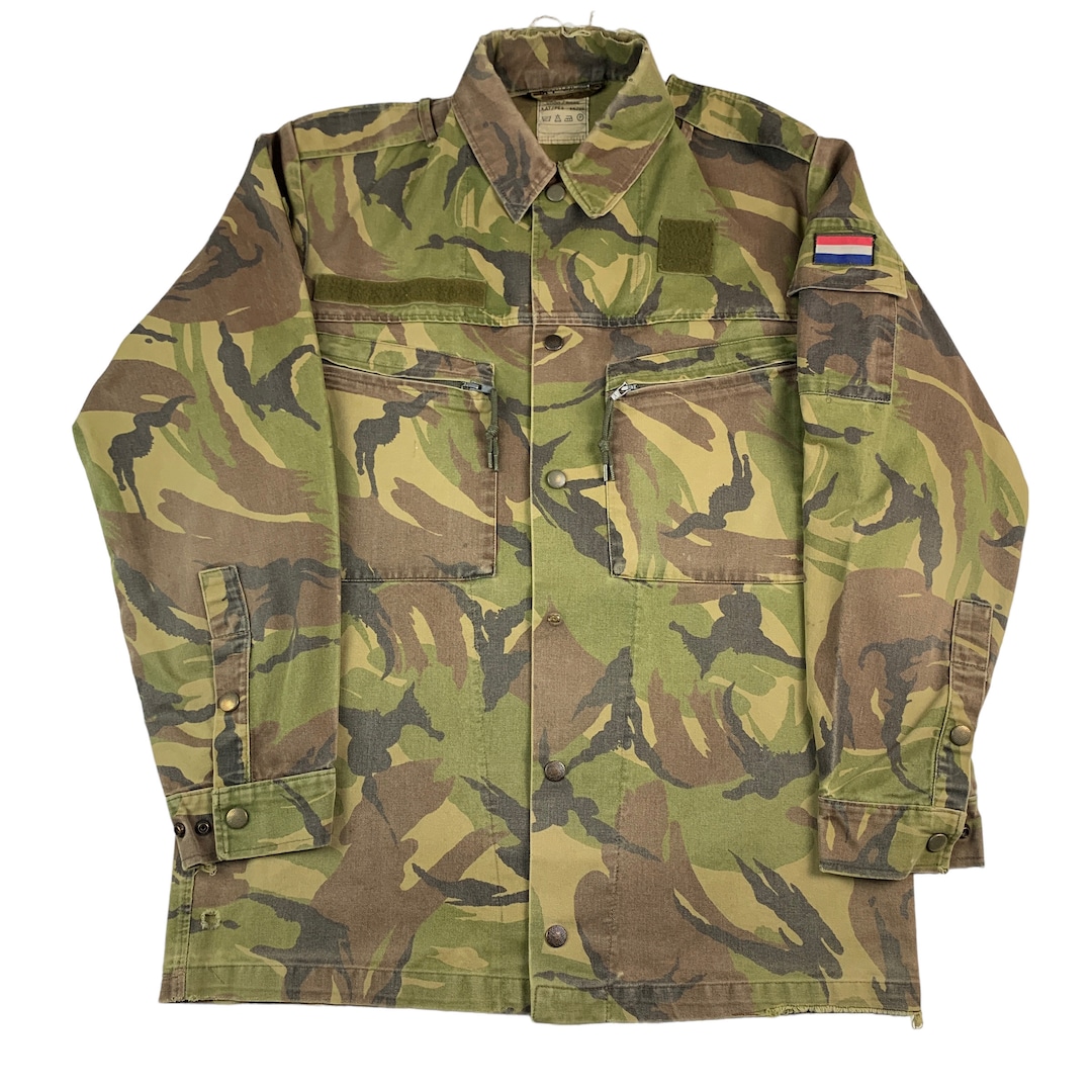 Vintage 1993 Dutch Military Jacket Size L/XL - Etsy
