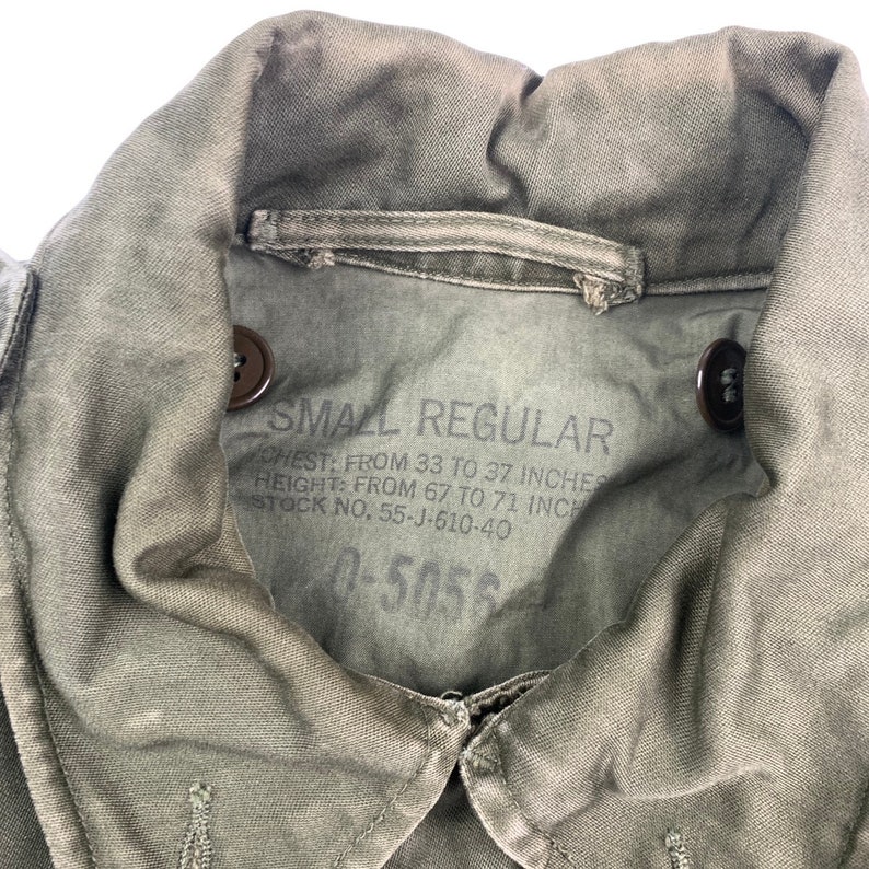 Vintage US Military M-1951 Field Jacket Size Small Regular - Etsy