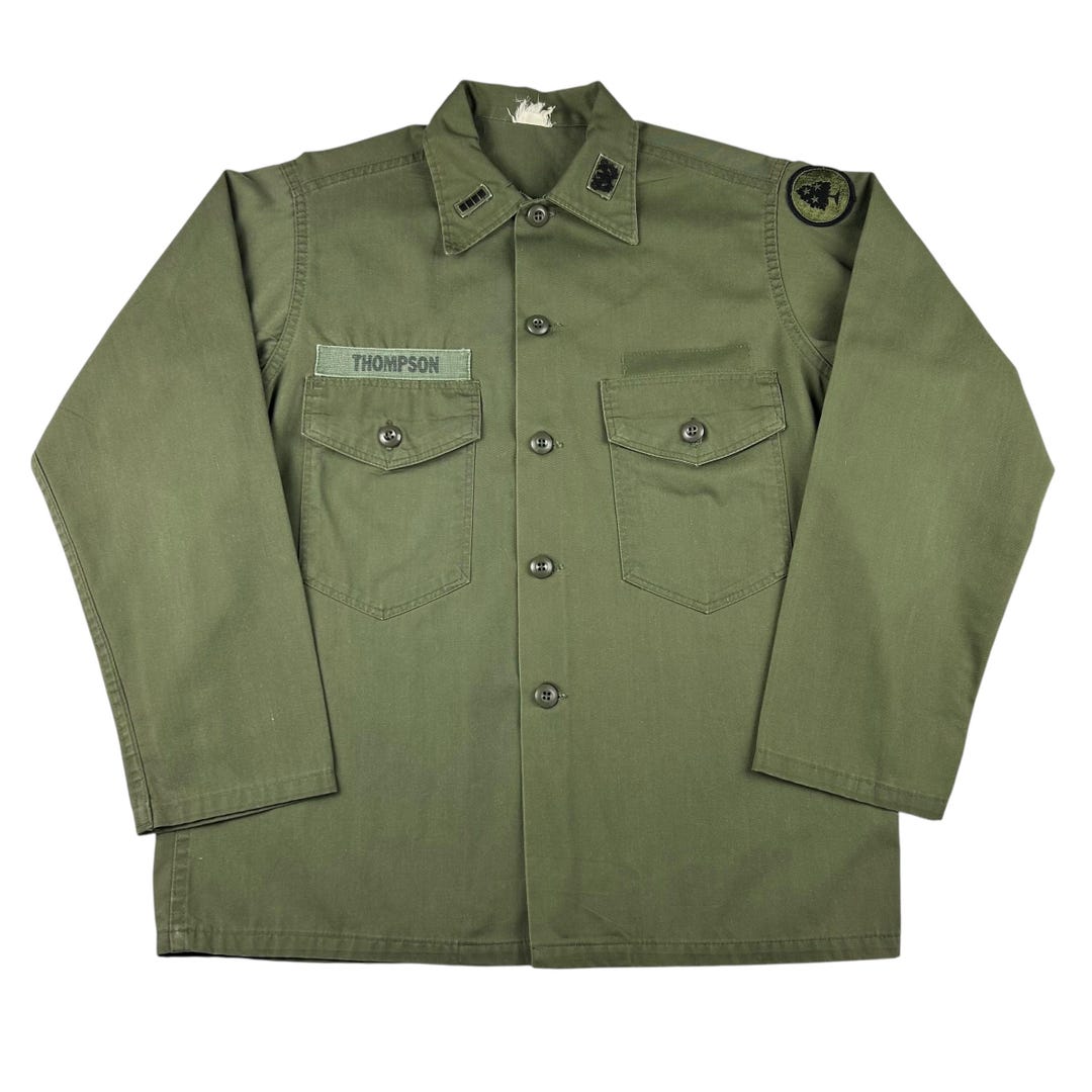 Vintage 1970s US Military OG-507 Fatigue Button up Shirt Size Large - Etsy