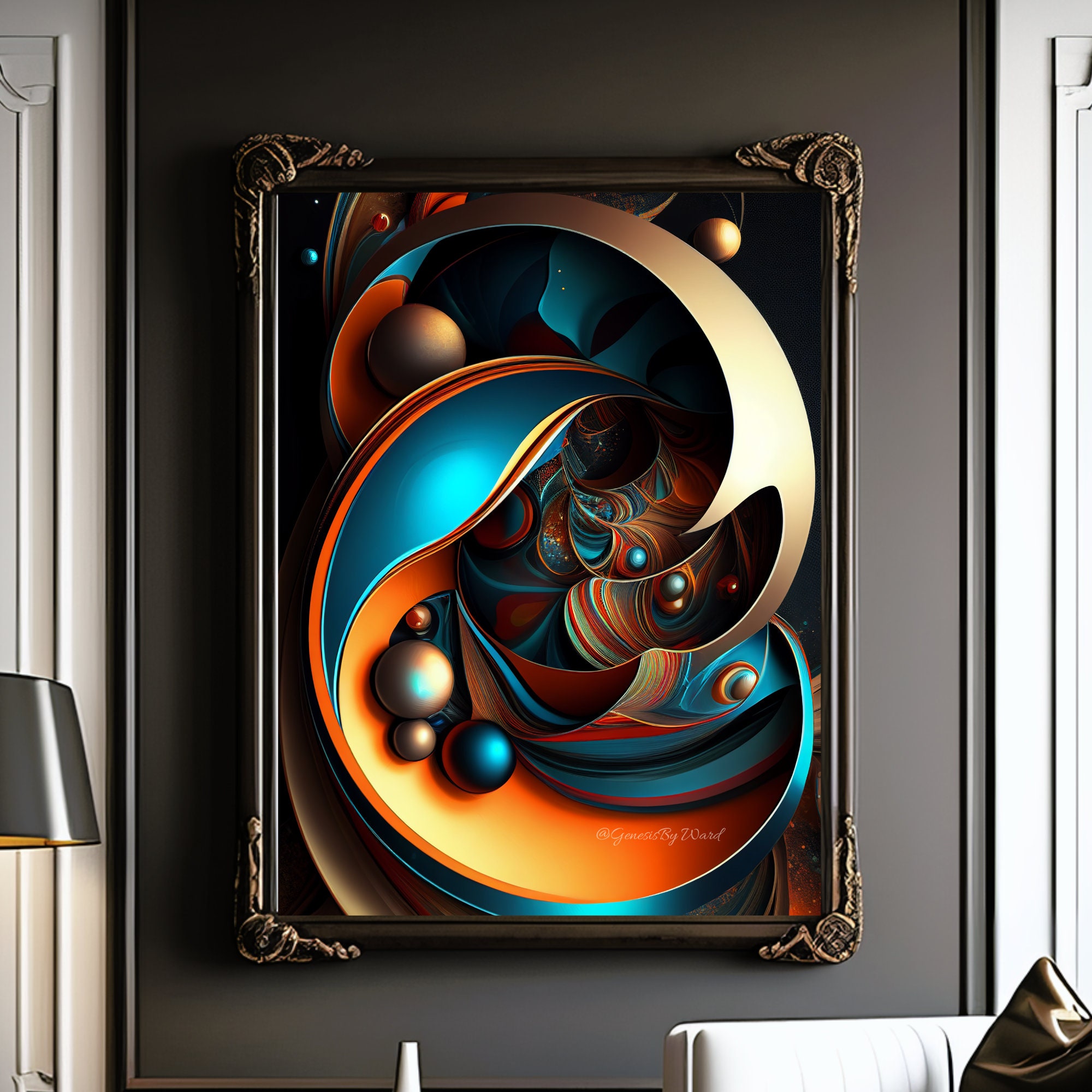 Geometric Symphony | Printable Wall Art | Abstract Geometry Art ...