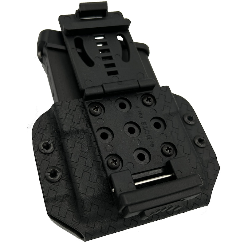 USATAC Dual Double Stack Mag Pouch for Glock 17 - Black Basket Weave ...