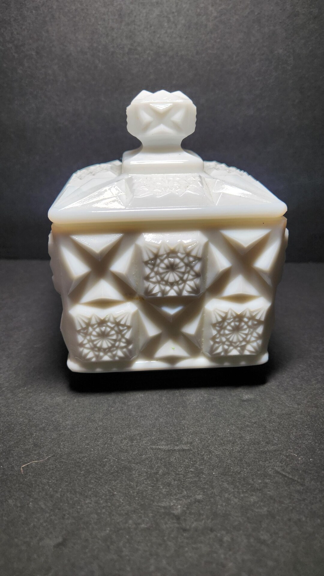 Vintage Westmoreland Old World Quilt Pattern Milk Glass Candy Dish - Etsy