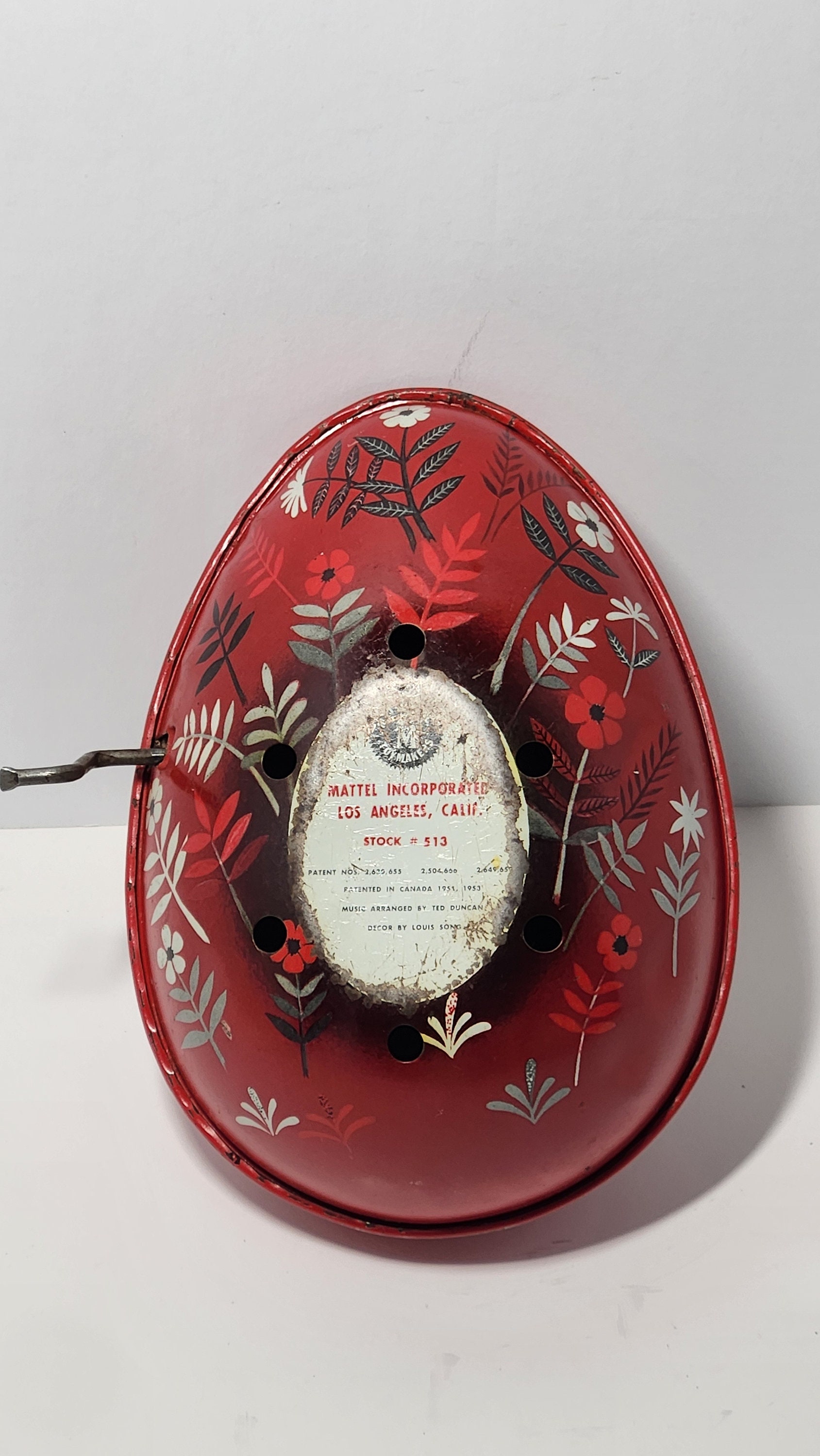 Vintage 1950's Mattel Easter Egg Musical Toy - Etsy