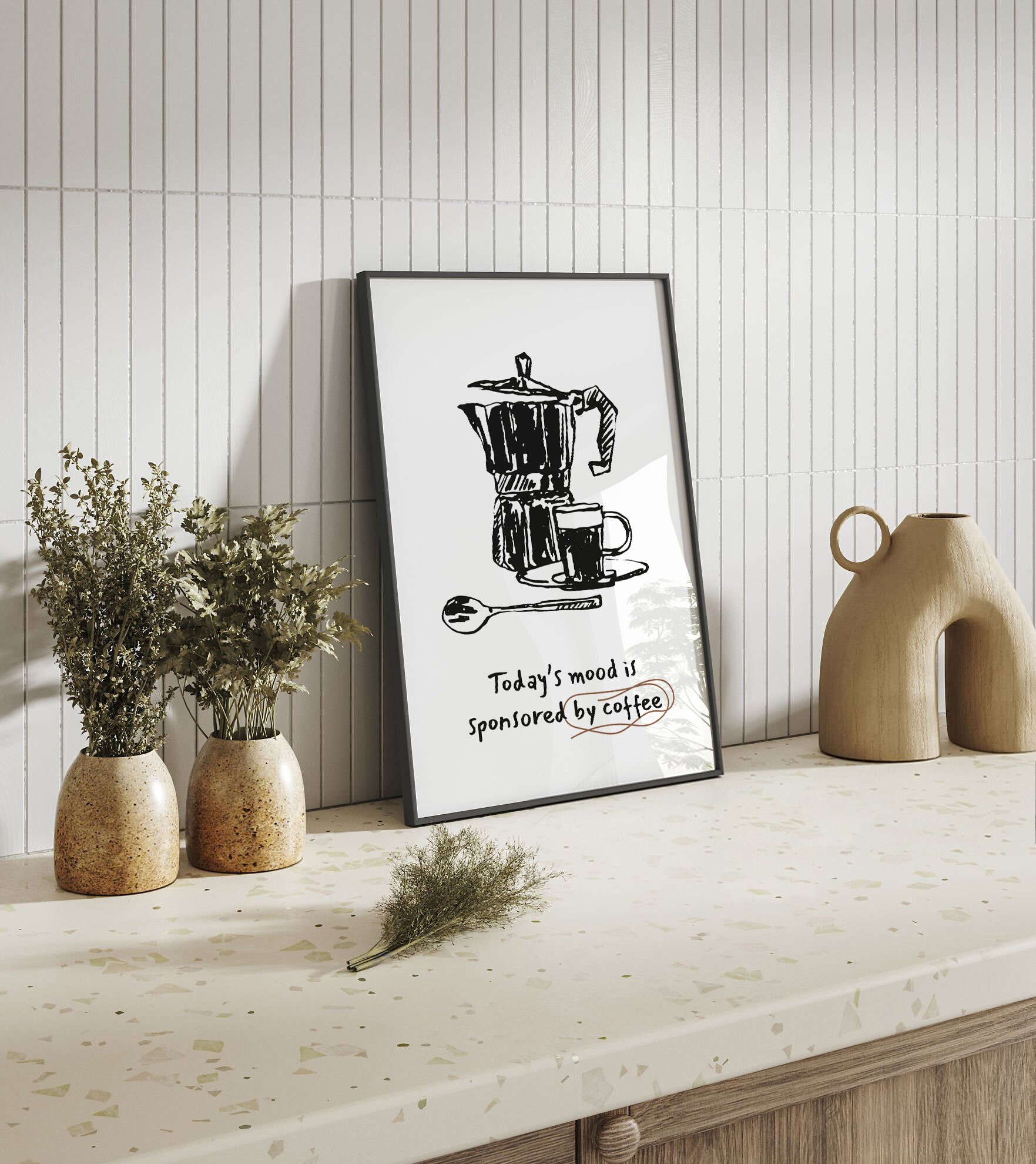 Coffee Wall Print, Coffee Bar Print, Aesthetic Kitchen Decor, Funny ...