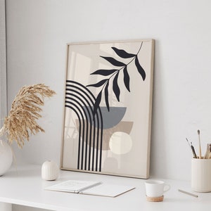 Boho Style Poster Prints, Set of 2 Print, Abstract Wall Decor ...