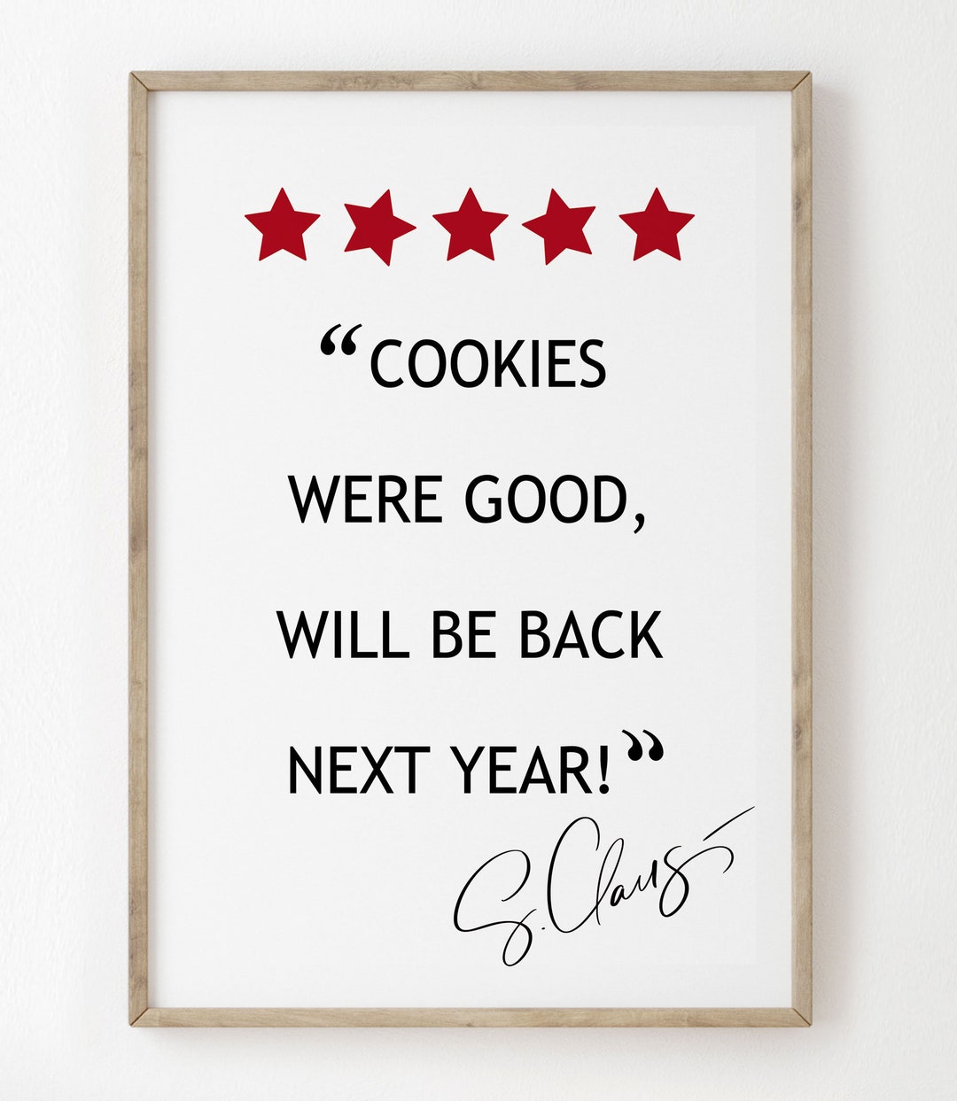 Funny Christmas Decor, Cozy Christmas Wall Decor, Santa Wall Decor ...