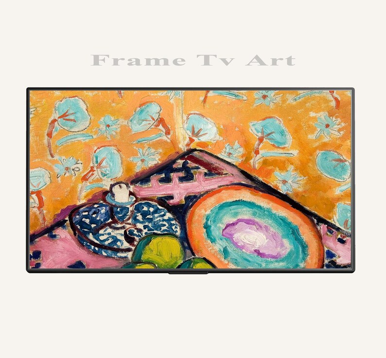Colorful Abstract Frame TV Art | Modern Still Life Samsung the Frame TV ...