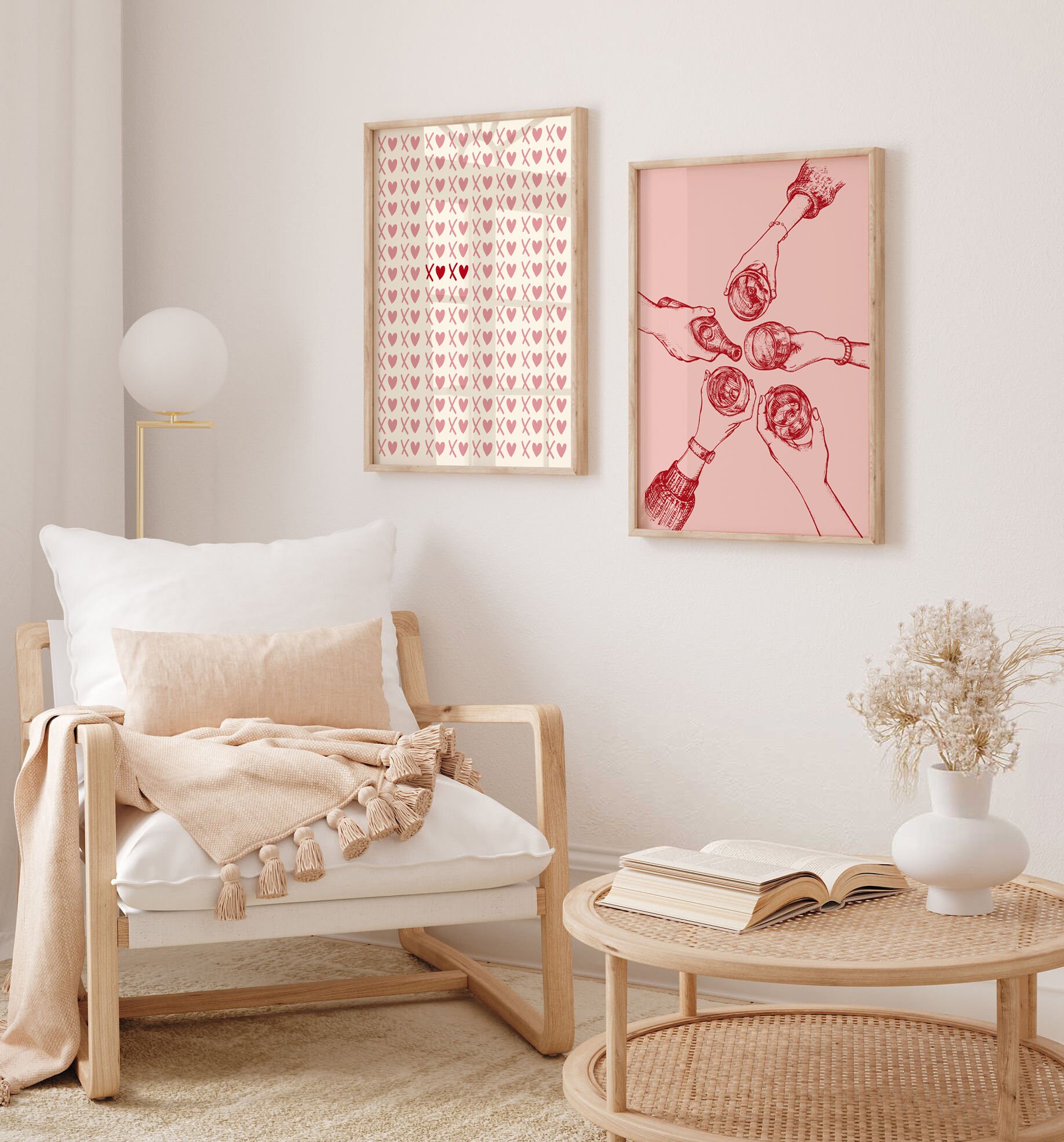 Valentines Day Decor, Set of 15 Printables, Valentines Day Printables ...