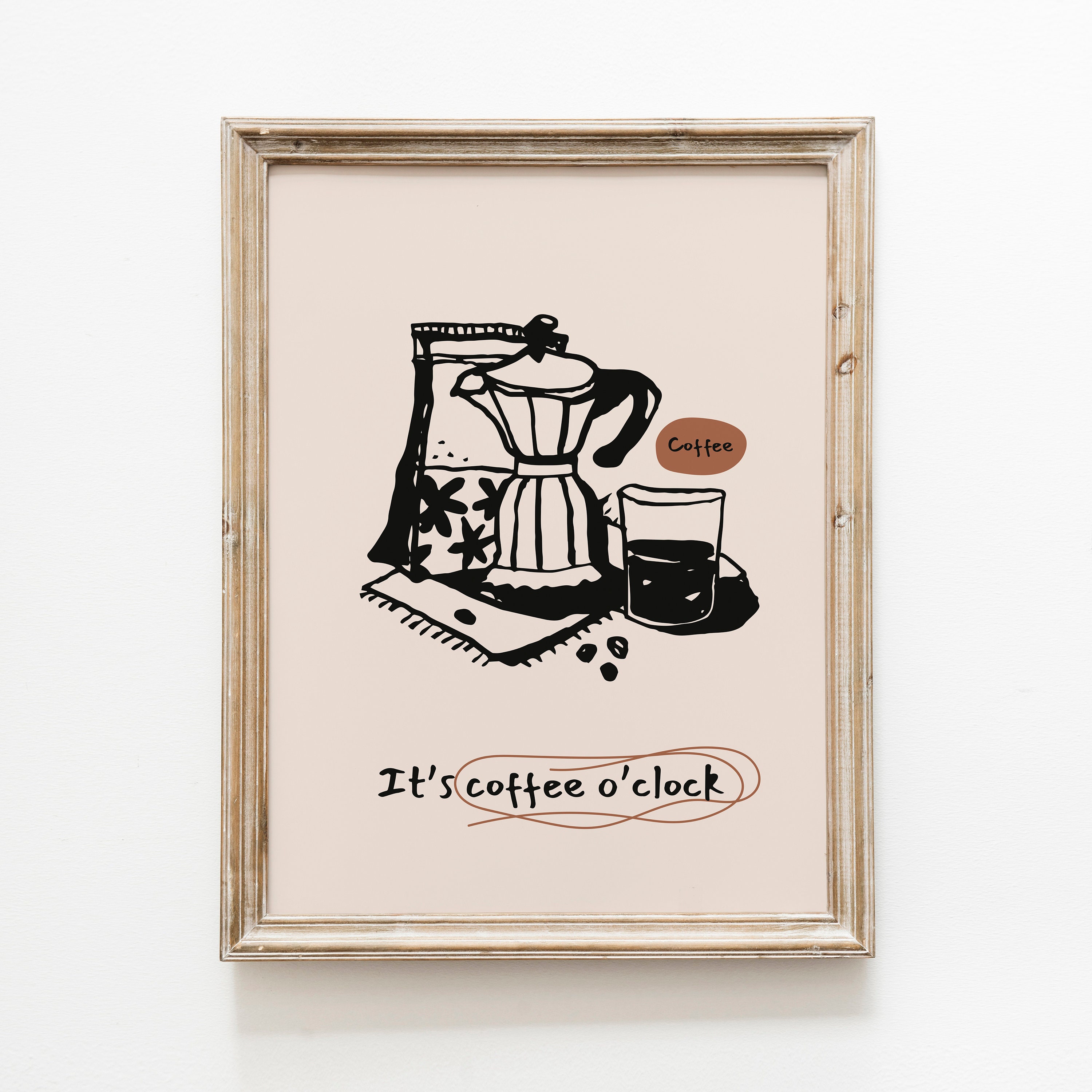 Coffee Poster, Coffee Bar Wall Art, Bar Cart Print, Aesthetic Coffee ...