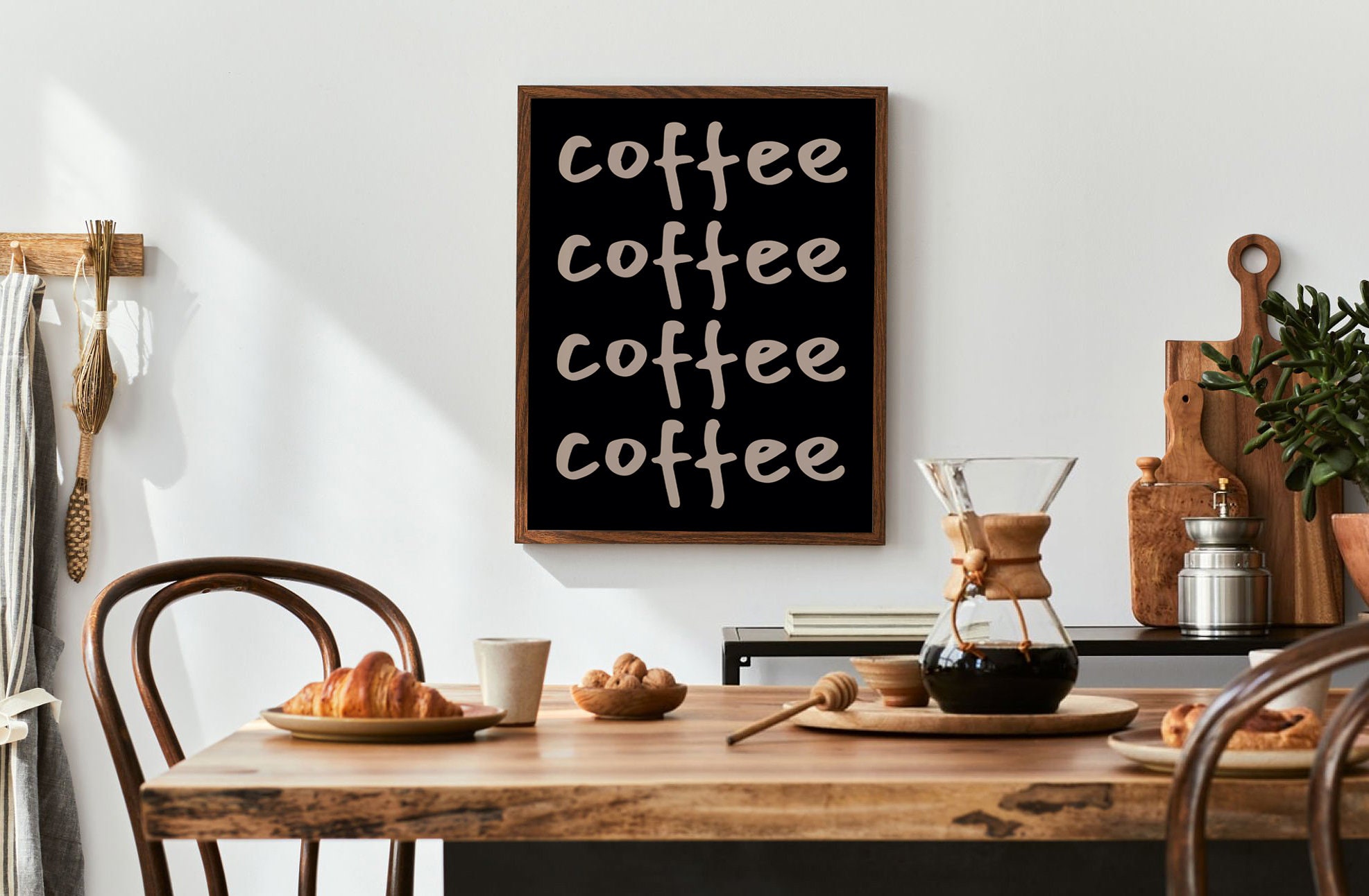 Coffee Bar Gallery Wall Set of 7, Coffee Print, Coffee Wall Art ...