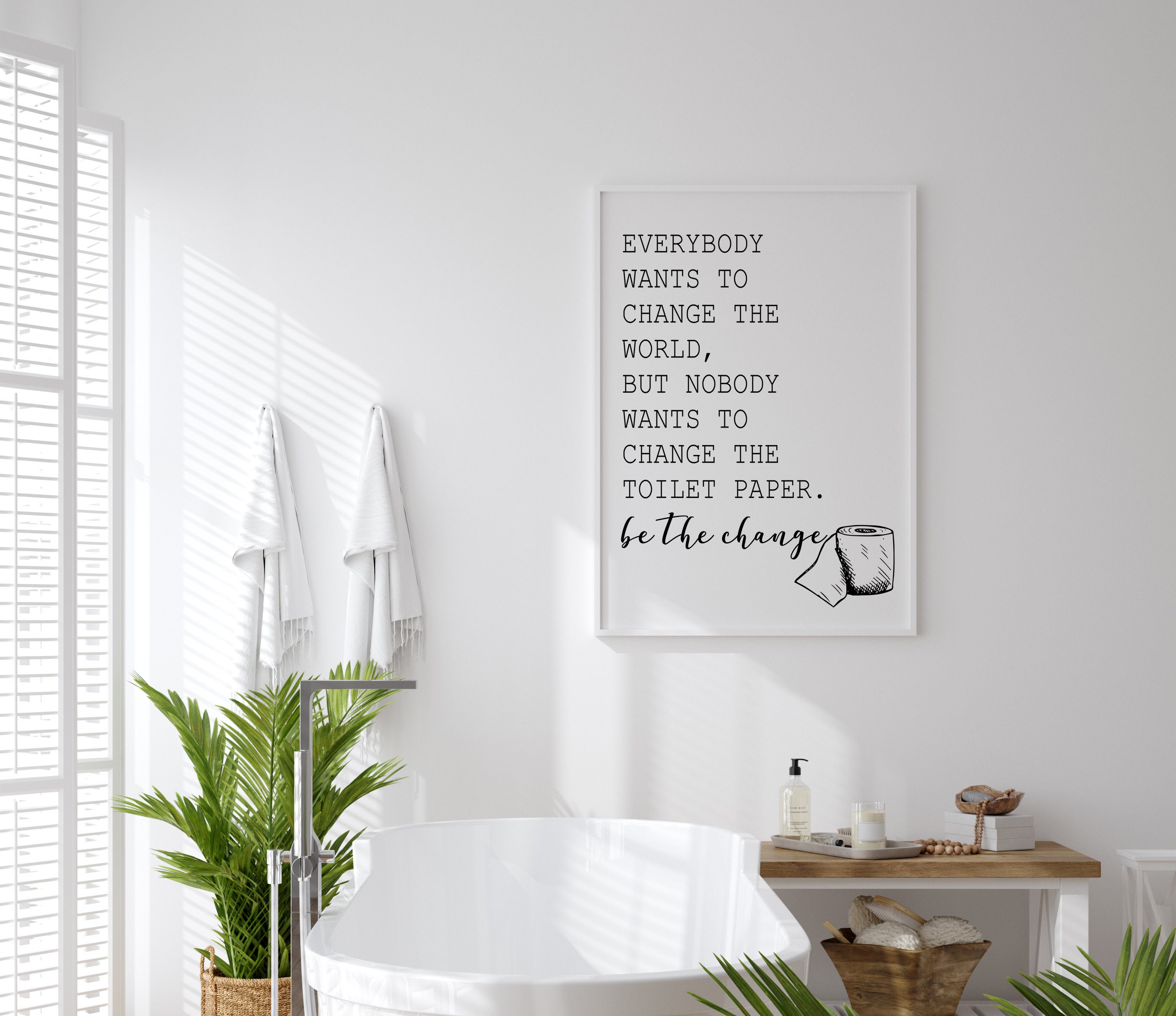 Funny Bathroom Sign, Bathroom Wall Art, Printable Toilet Wall Decor ...