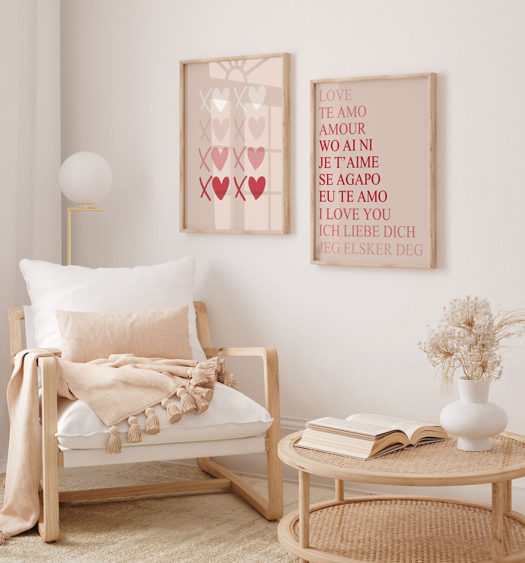 Valentines Day Decor, Set of 15 Printables, Valentines Day Printables ...