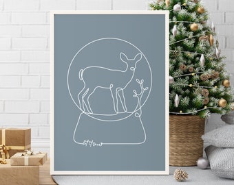 Rose Line Drawing Print, Modern Line Drawing, One Line Drawing, Art Modern, Home Print, Wall Art ...