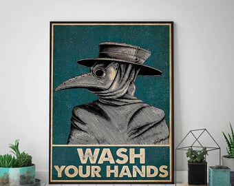 Plague Doctor Bathroom Sign - Etsy