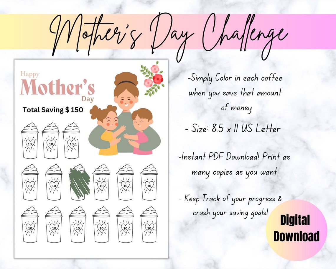 Mother’s Day Saving Challenge - Etsy
