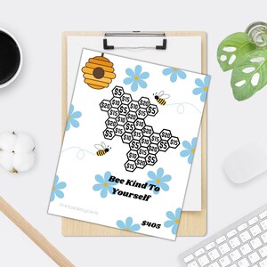 Bee Kind to Yourself Saving Challenges - Etsy