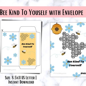 Bee Kind to Yourself Saving Challenges - Etsy