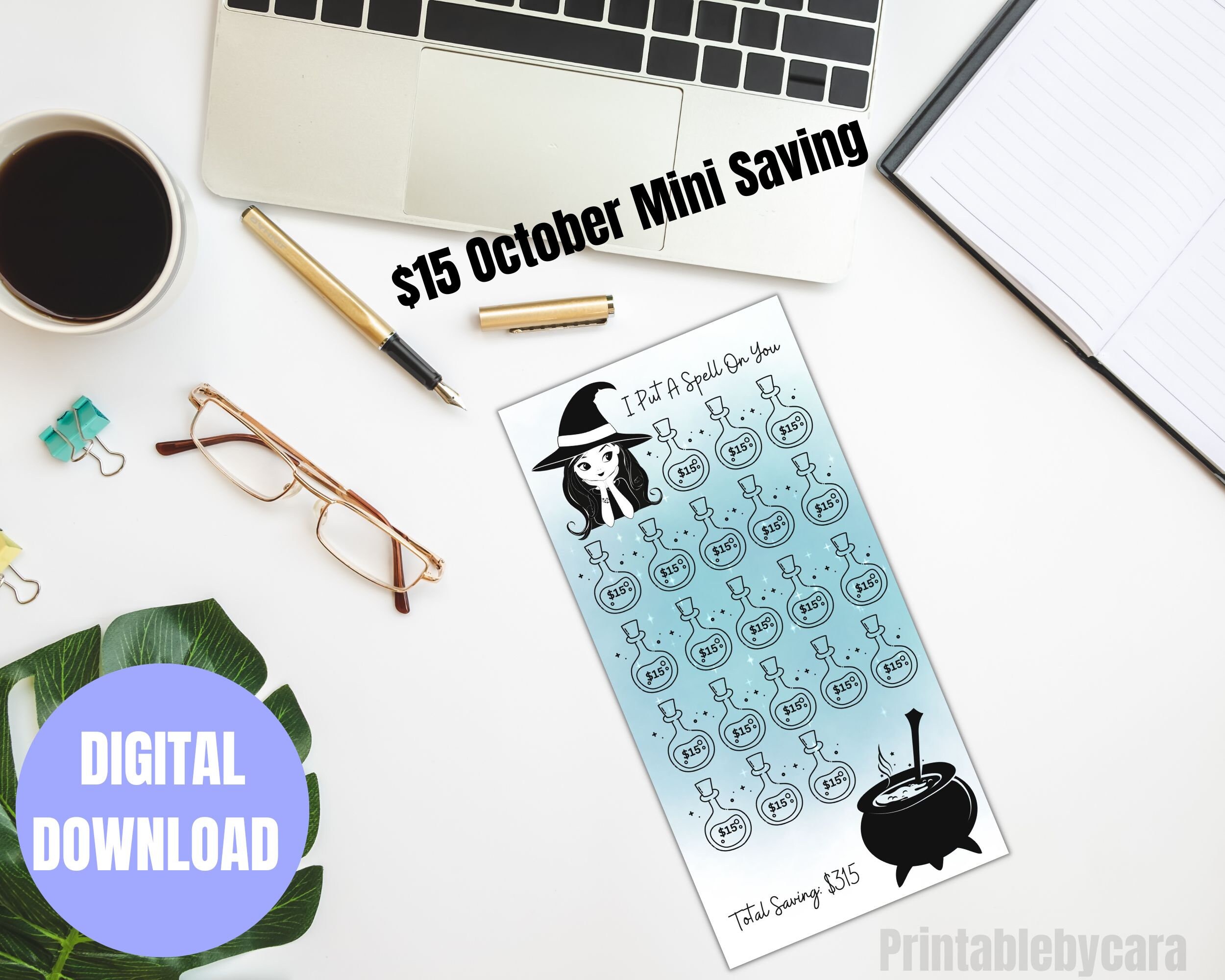 Mini October Savings Tracker/ October Saving Challenge/ Mini Halloween ...