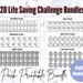 20 Life Saving Challenge Tracker/savings Challenge Printable/ Cash ...