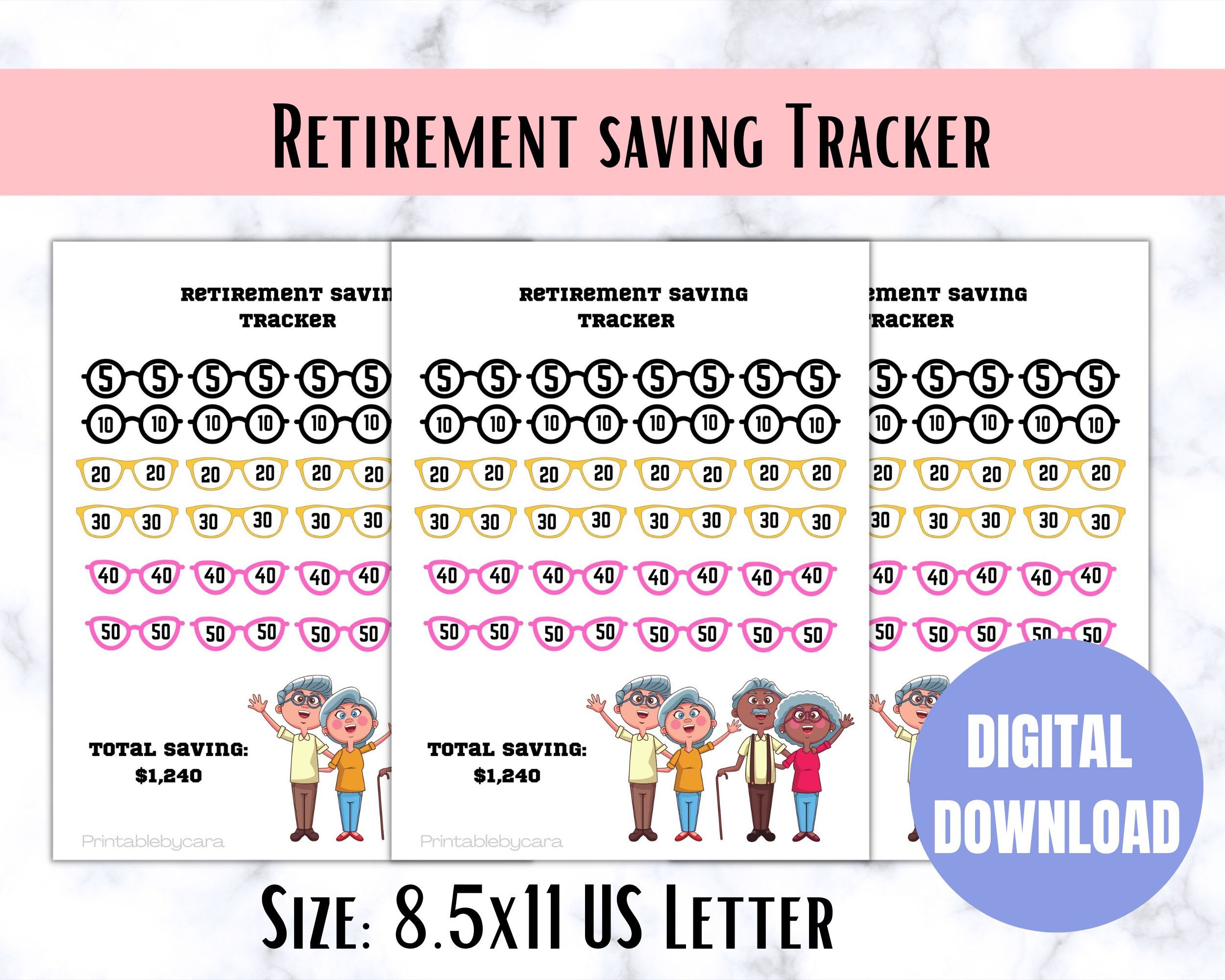 Retirement Savings Challenge - Etsy