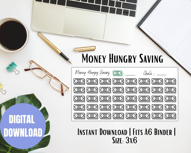 Mini Save Them Money Tracker/ Mini Saving Challenge/ Fits A6 Binder - Etsy