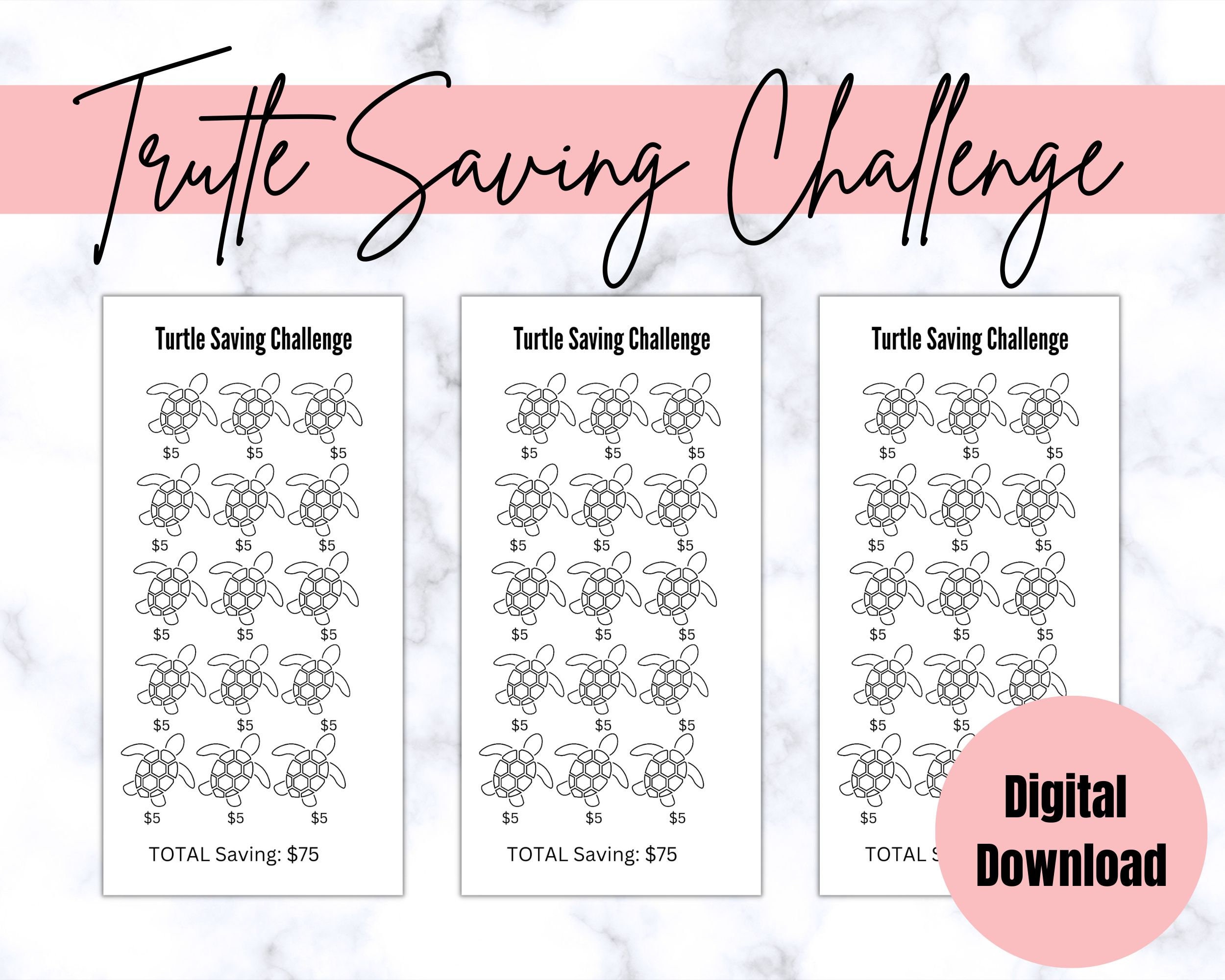 Mini Saving Tracker/ A6 Budget Binder/ Easy Beginner Saving Challenge ...
