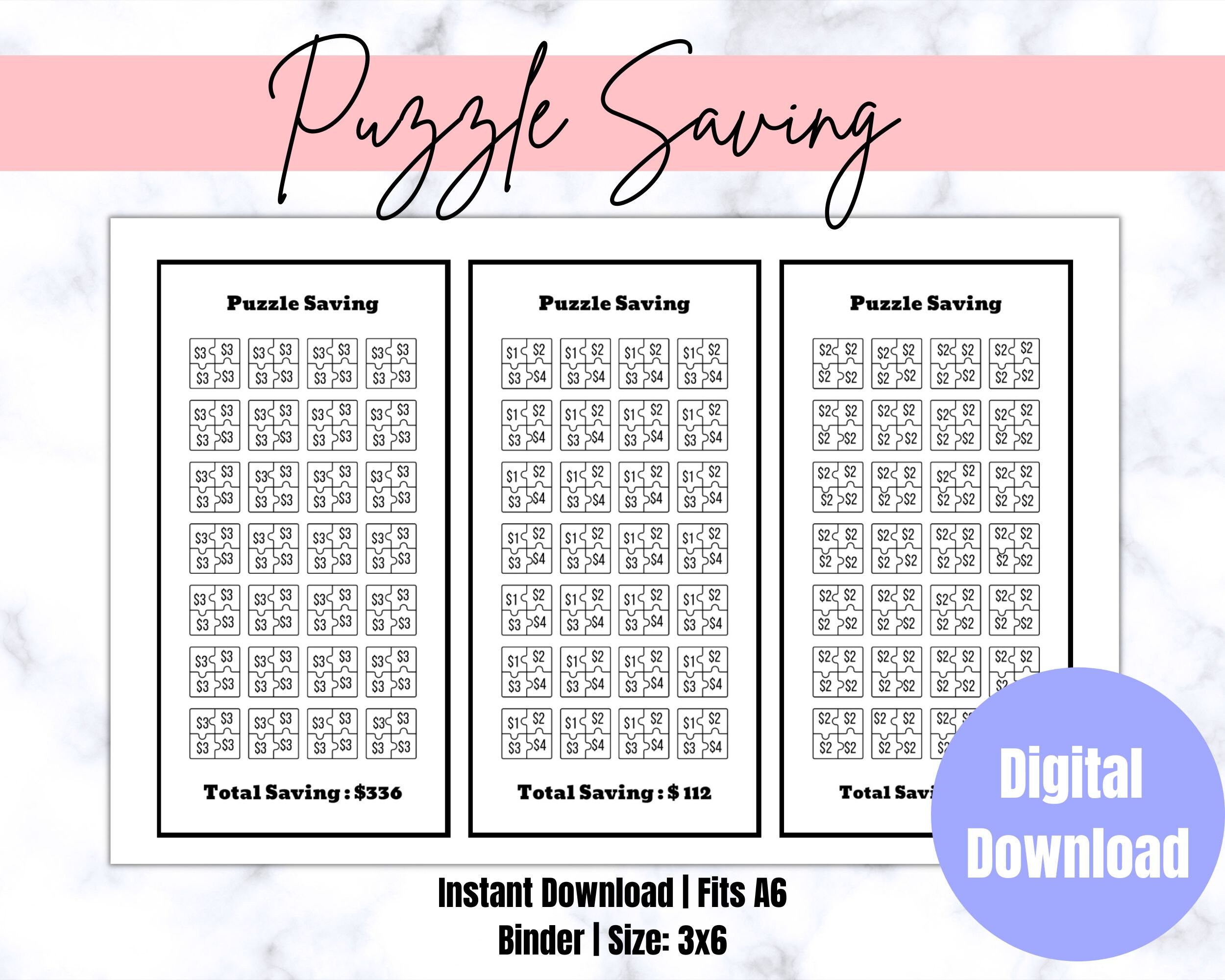 Mini Puzzle Saving Challenge - Etsy