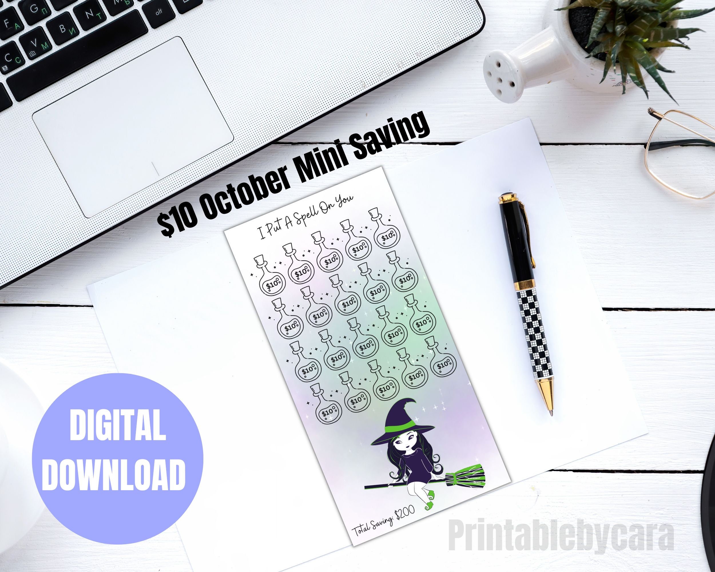 Mini October Savings Tracker/ October Saving Challenge/ Mini Halloween ...