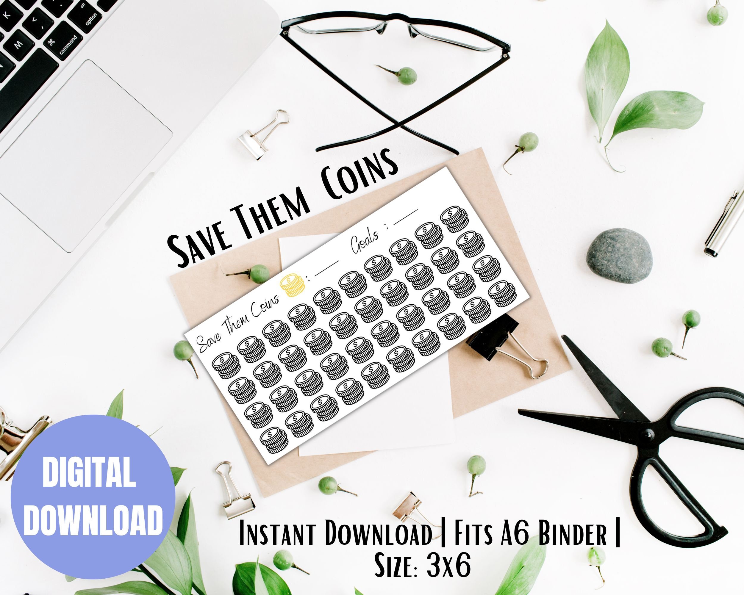 Mini Save Them Money Tracker/ Mini Saving Challenge/ Fits A6 Binder - Etsy